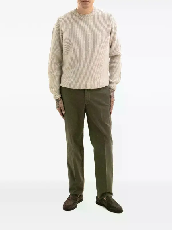 ZANONE Ribbed-knit Crew-neck Sweater