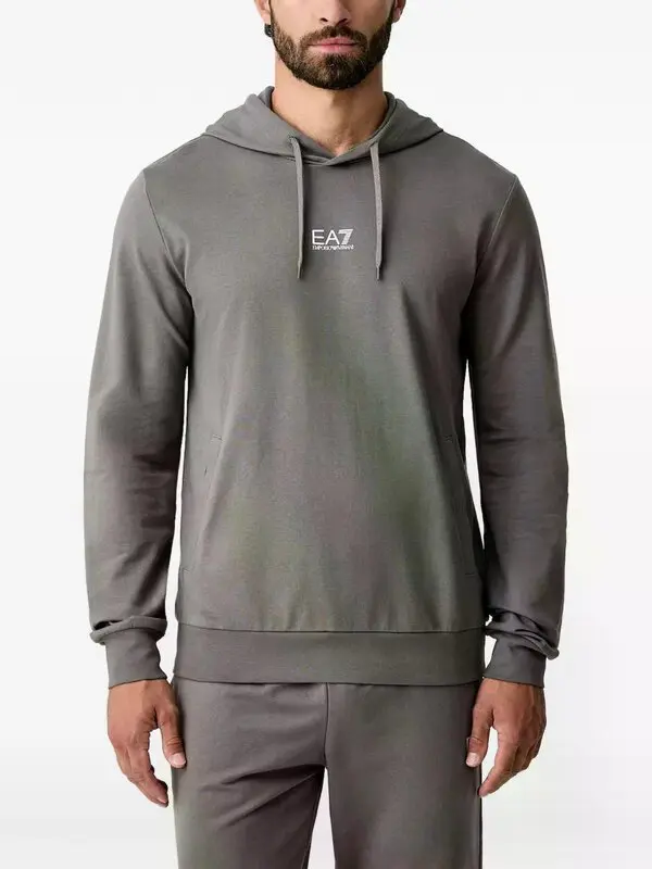 EA7 Logo-print Hoodie