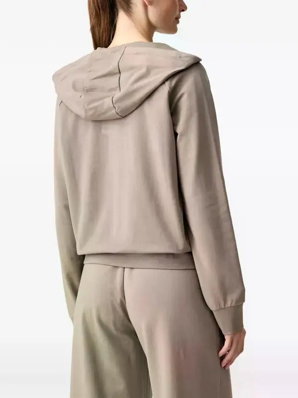 EA7 Logo-plaque Zip-up Hoodie