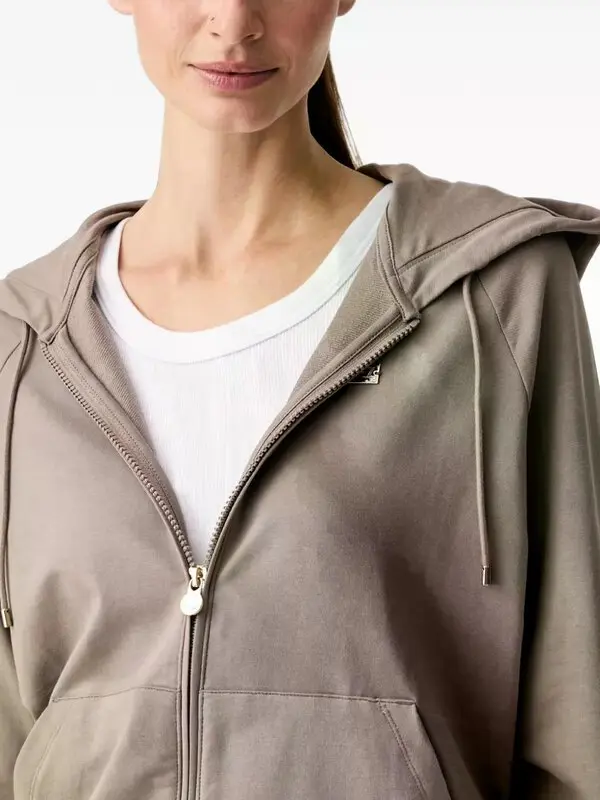EA7 Logo-plaque Zip-up Hoodie