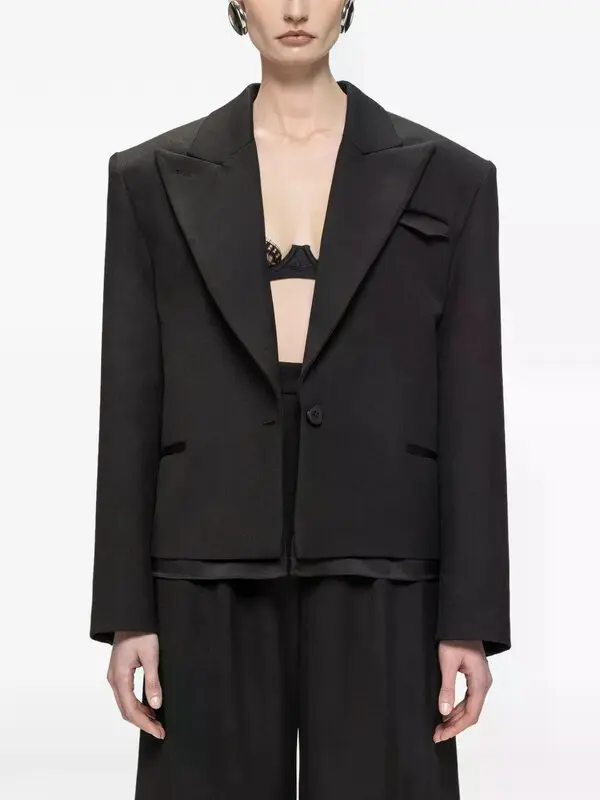 NISSA Oversized Wool-blend Tailored Blazer