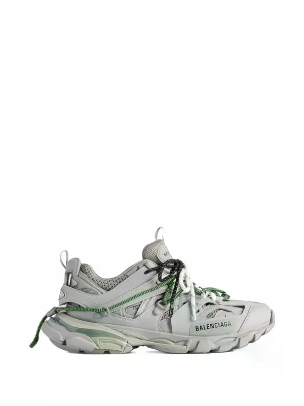 Balenciaga Track Trail Laces Trainers In /yellow/white/navy - Grey