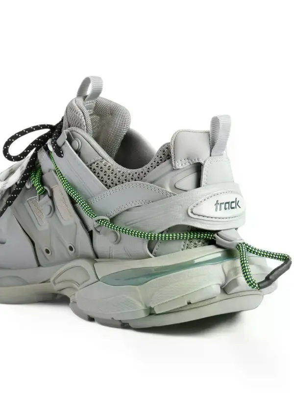 Balenciaga Track Trail Laces Trainers In /yellow/white/navy - Grey