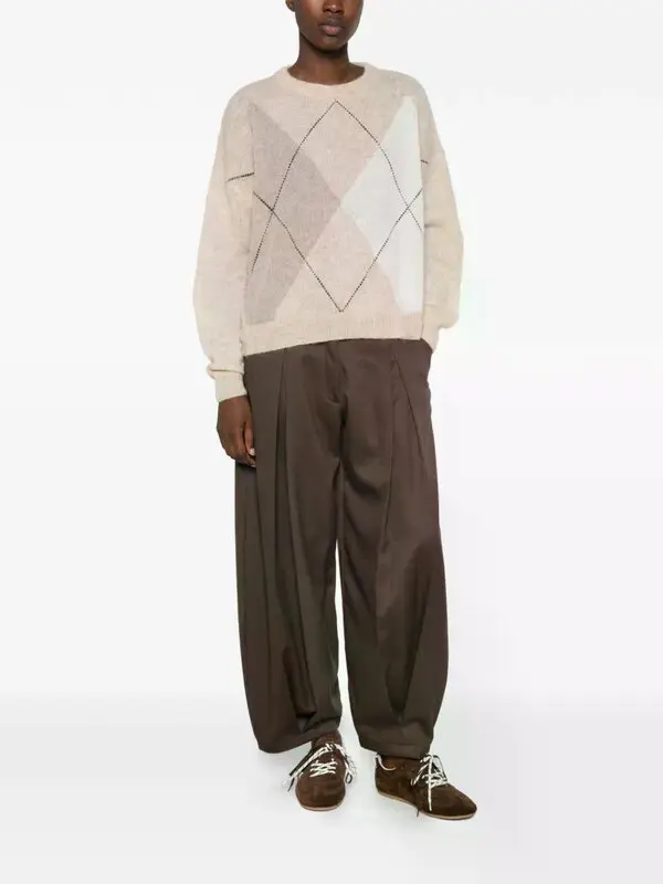 SCAGLIONE Argyle-pattern Sweater