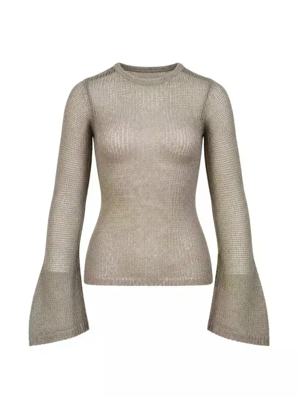 HELIOT EMIL Beam Cut-out Sweater - Neutrals