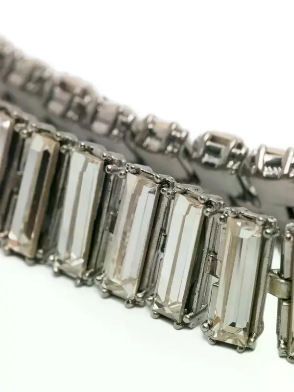 JIL SANDER Crystal Baguette-cut Bracelet