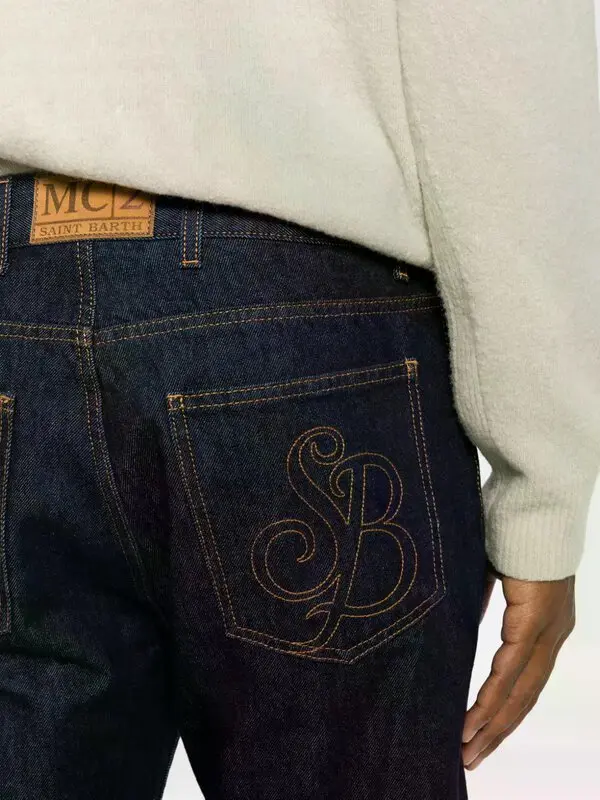 MC2 SAINT BARTH Legacy Embroidered Jeans