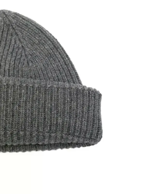 AMARANTO Ribbed Beanie Hat