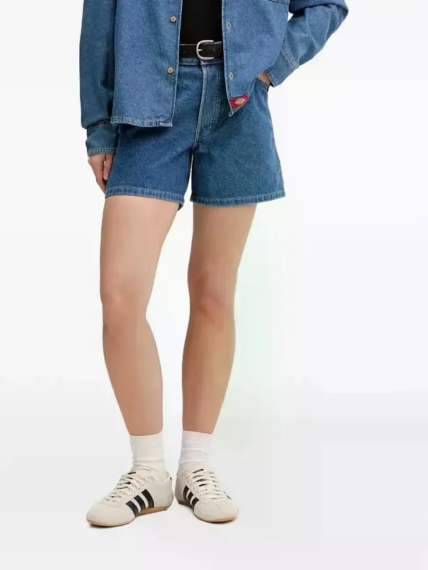 Dickies 984 Logo-patch Denim Shorts