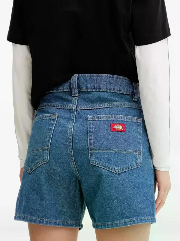 Dickies 984 Logo-patch Denim Shorts