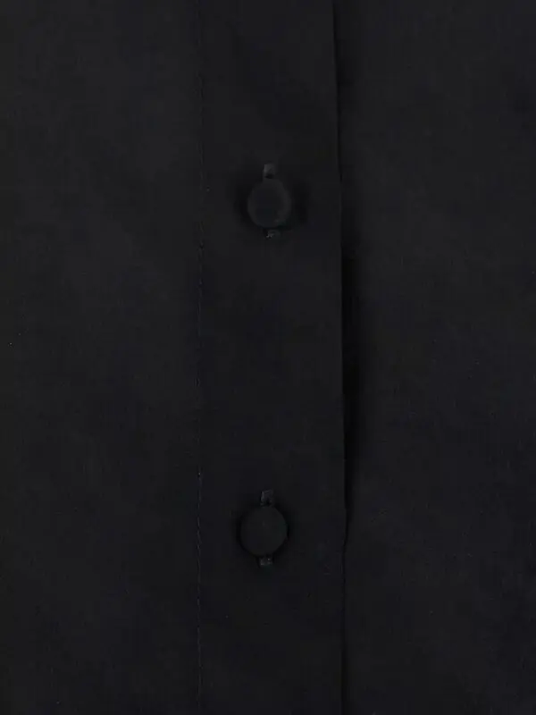 Momoni Vetra Bis Lace-panelled Silk Shirt - Black
