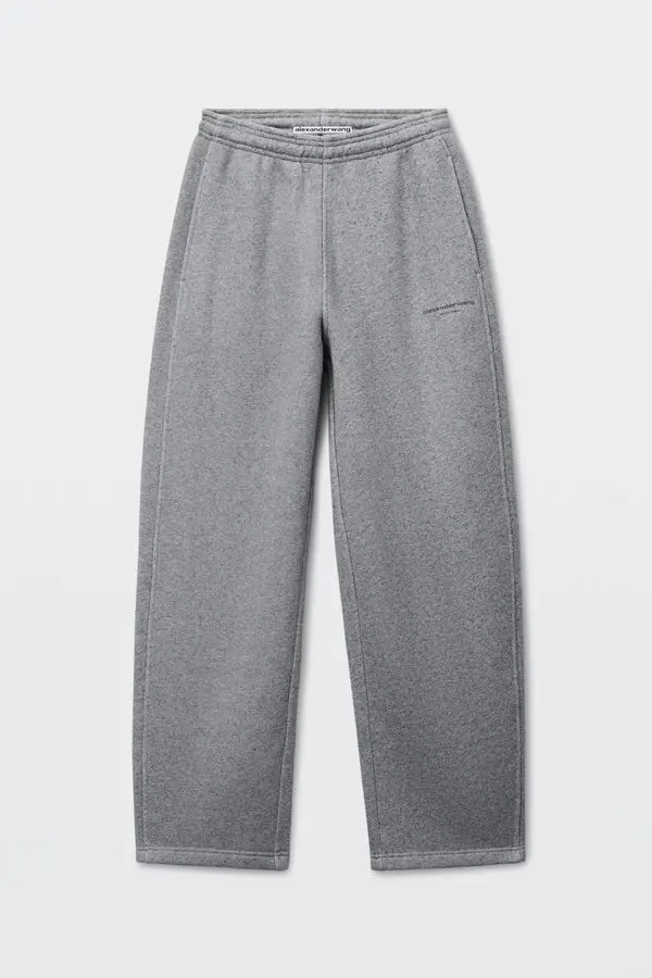 Alexander Wang Crystal Hotfix Mid-rise Relaxed Sweatpant - Sidewalk