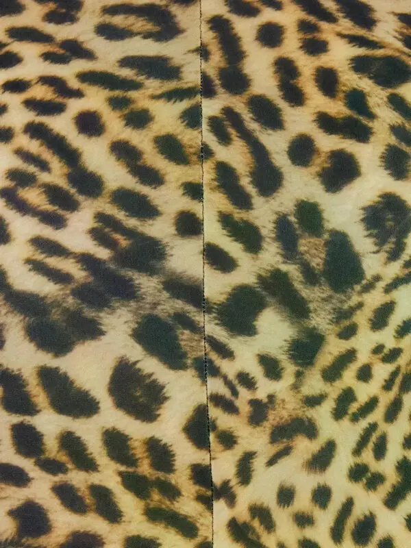 Norma Kamali Leopard-print High-neck Jumpsuit