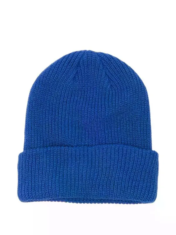 StÜssy Logo-embroidered Ribbed-knit Beanie Hat