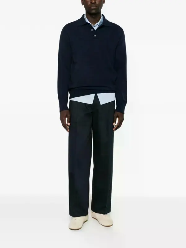 AMARANTO Button-placket Polo Shirt