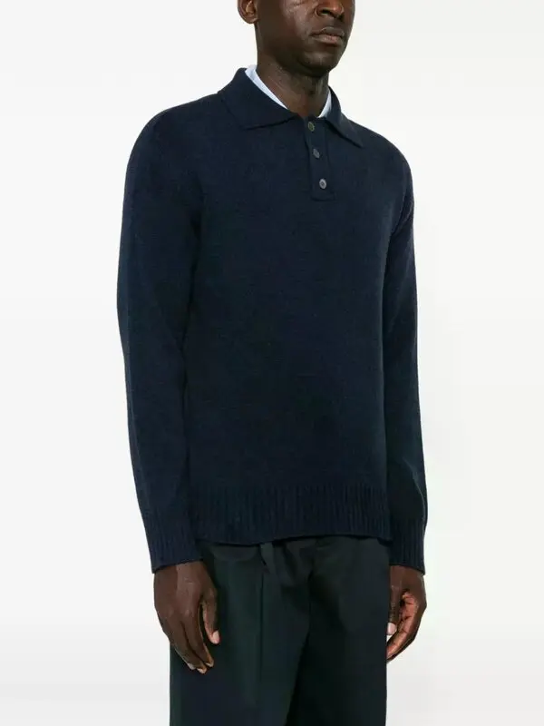 AMARANTO Button-placket Polo Shirt