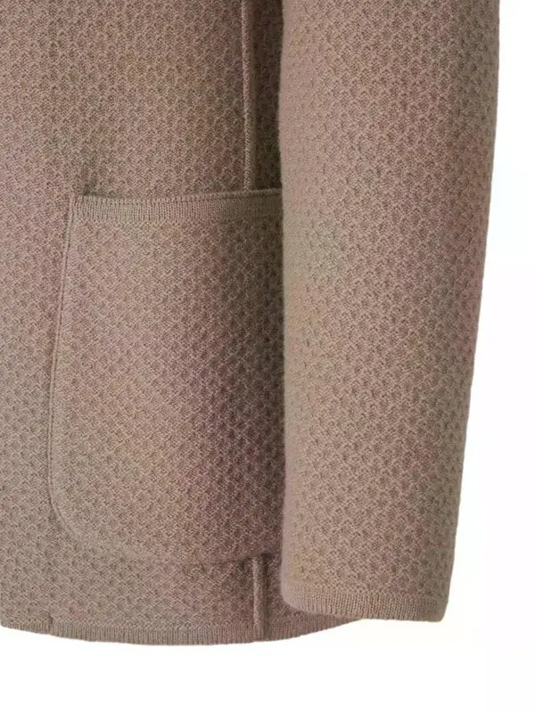 LARDINI Textured Single-breasted Blazer