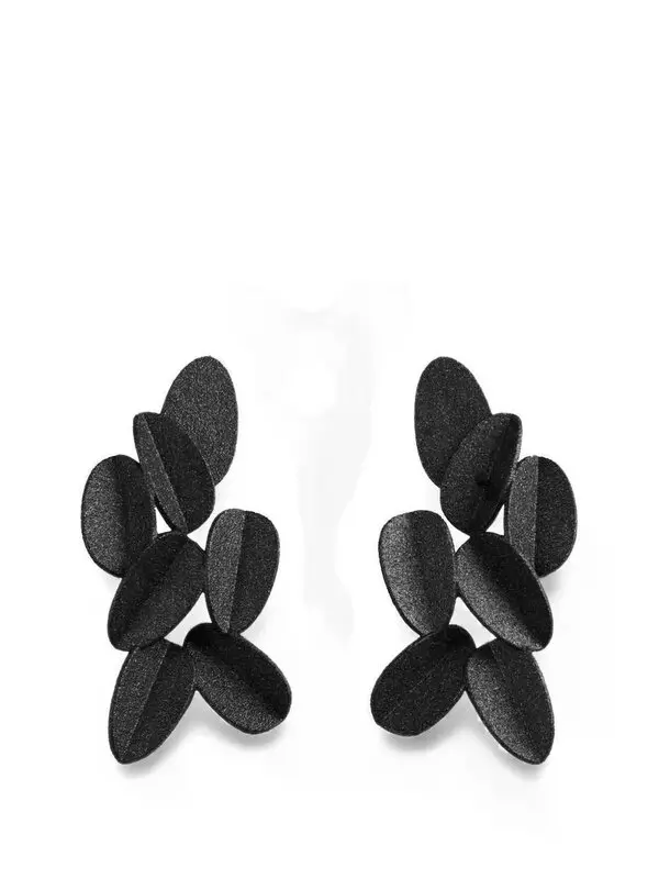 MAISON 203 3d-printed Leaf-motif Earrings