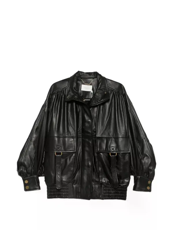 Zimmermann Valiant Leather Bomber Jacket