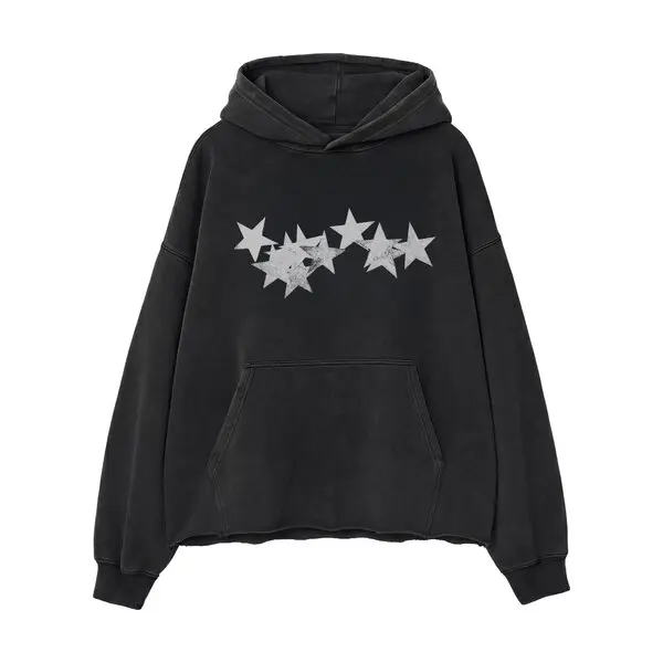 OTHER UK Stars Raw Edge Hoodie Aged