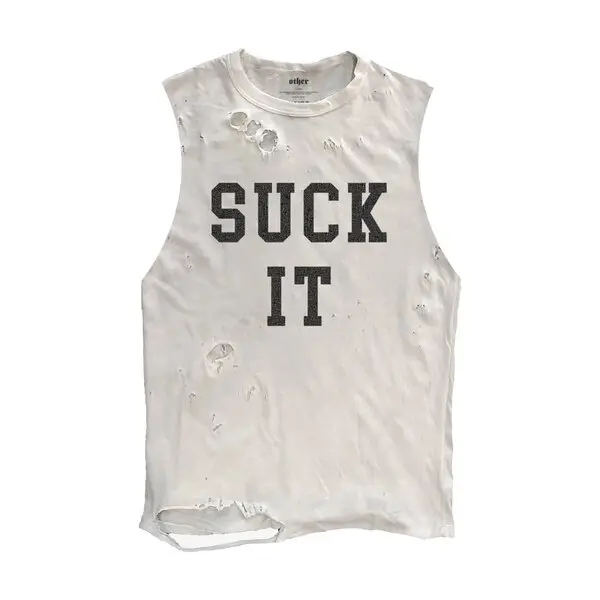OTHER UK Suck It Thrasher Tank Aged