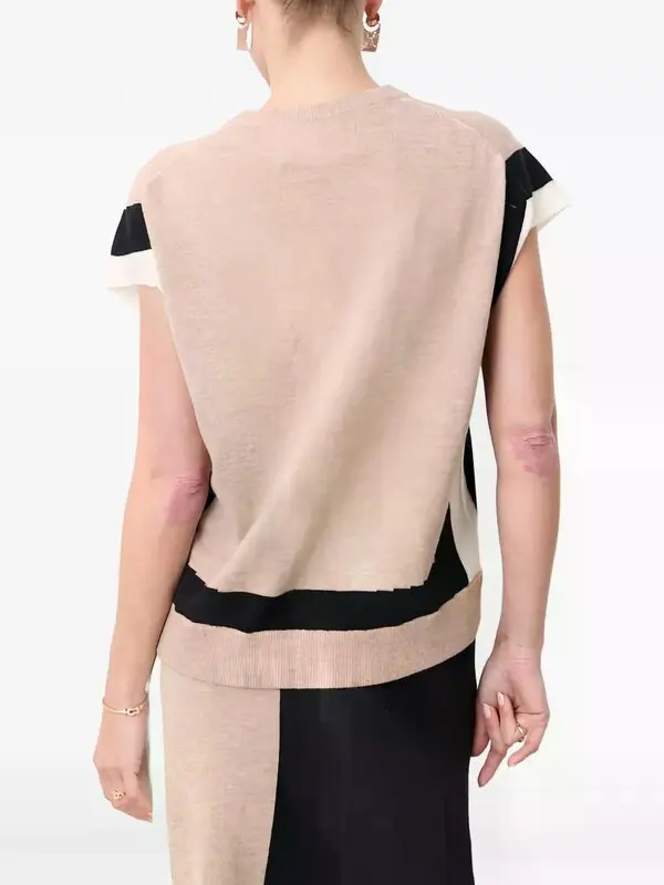 NOTSHY Colour-block V-neck Sweater