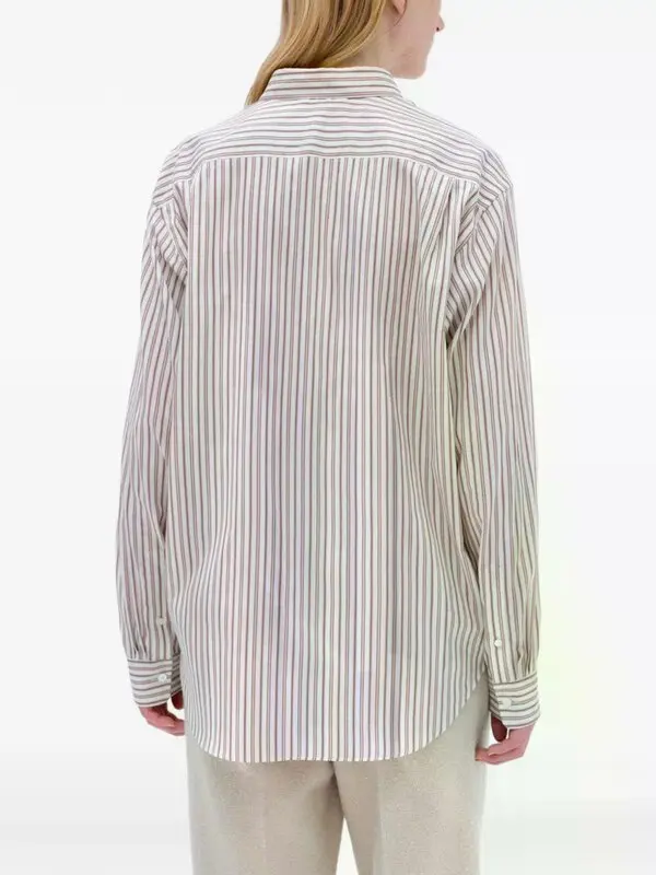 Auralee Striped Cotton-silk Shirt