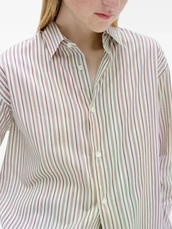Auralee Striped Cotton-silk Shirt