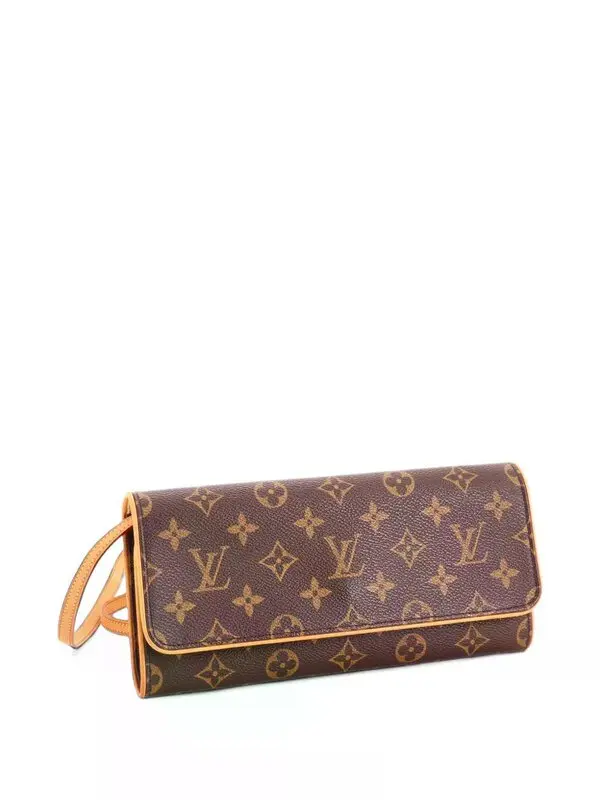 LOUIS VUITTON Twin Handbag Monogram Canvas Gm Crossbody Bag
