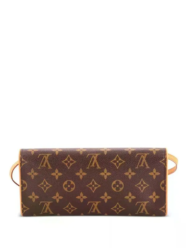 LOUIS VUITTON Twin Handbag Monogram Canvas Gm Crossbody Bag - Brown