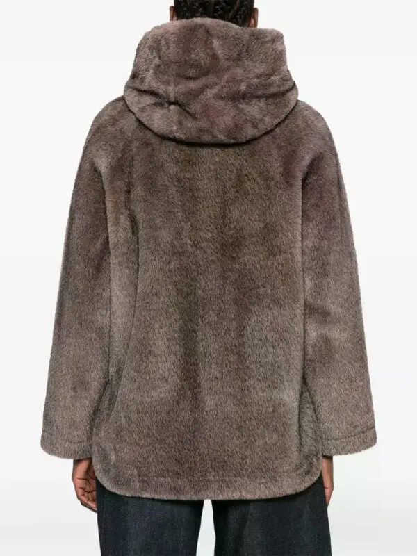 BETTA CORRADI Faux-fur Hooded Jacket