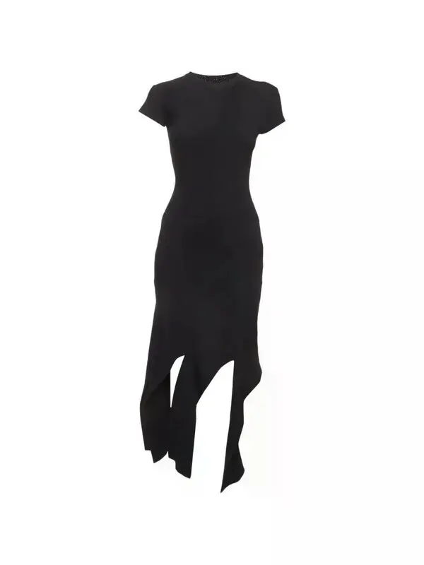 Stella McCartney Rib-knit Asymmetric Dress