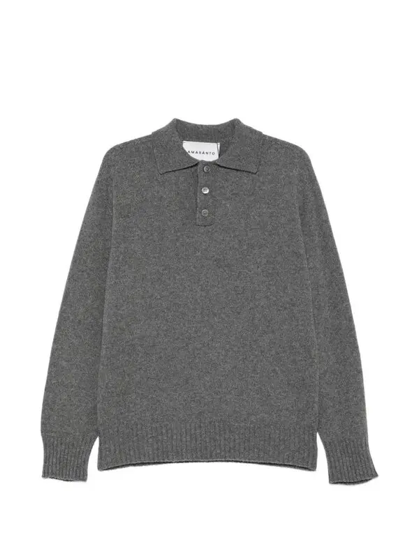 AMARANTO Button-fastening Polo Shirt