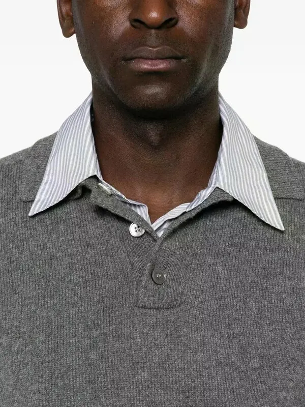 AMARANTO Button-fastening Polo Shirt