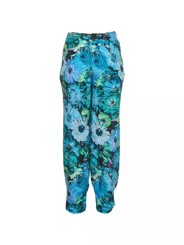 Stella McCartney Floral-print Tie-up Trousers