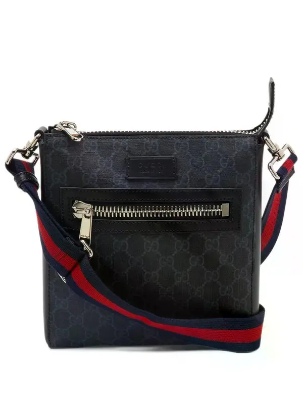 Gucci Small Gg Supreme Messenger Bag - Black
