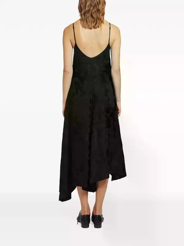 UMA WANG Acrry Jacquard Asymmetric-hem Dress