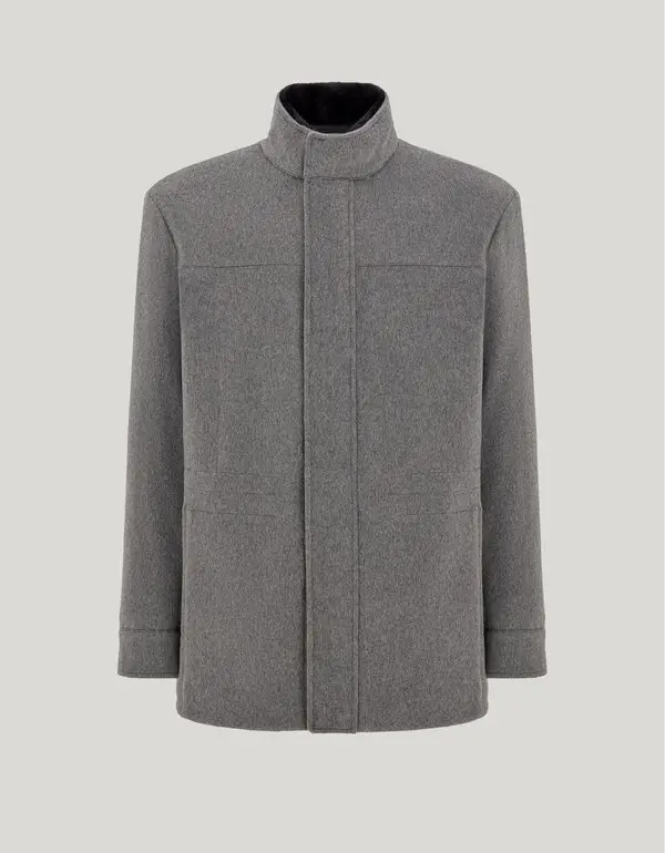 Canali Anthracite Cashmere Lightweight Jacket