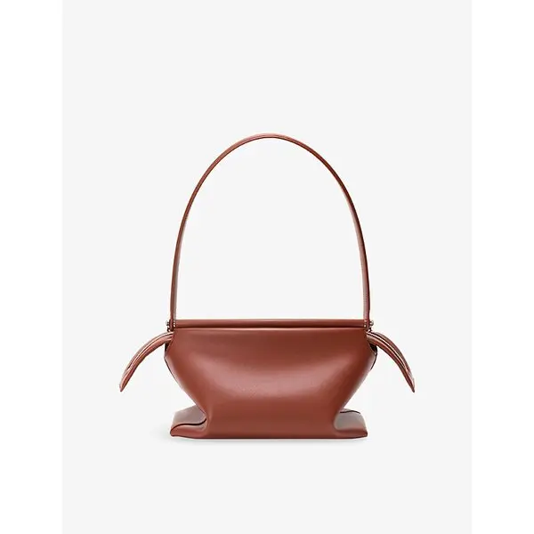 Loewe Whisker Small Leather Handbag - Cognac