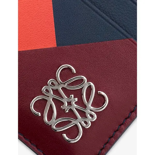 Loewe Anagram Graphic-pattern Leather Card Holder