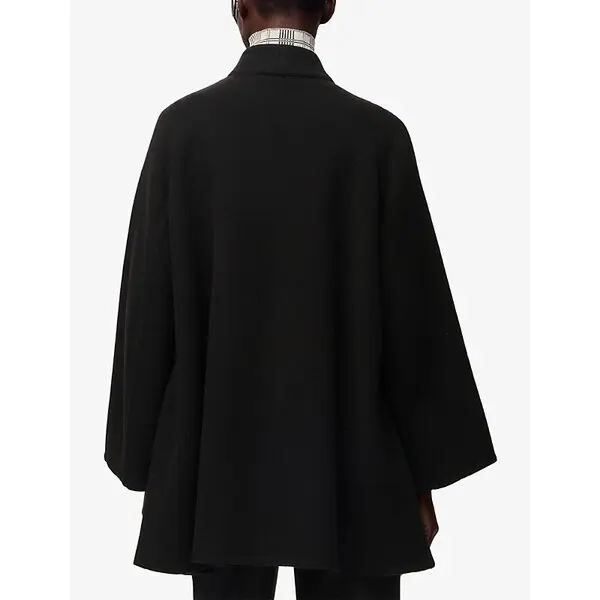Loewe Short Collarless Wool-cashmere Coat