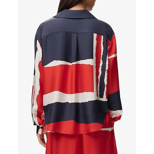 Loewe Colour-block Silk Pyjama Blouse