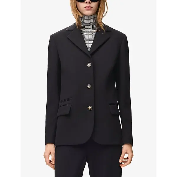 Loewe Single-breasted Wool-blend Blazer