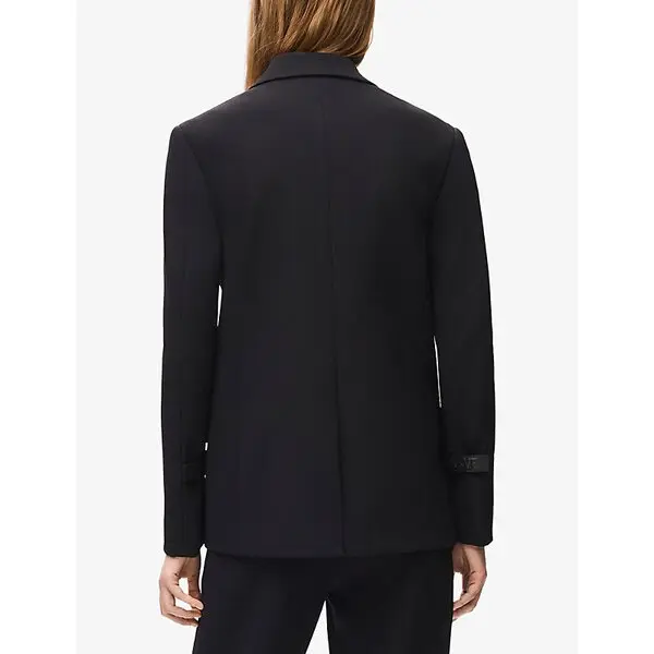 Loewe Single-breasted Wool-blend Blazer