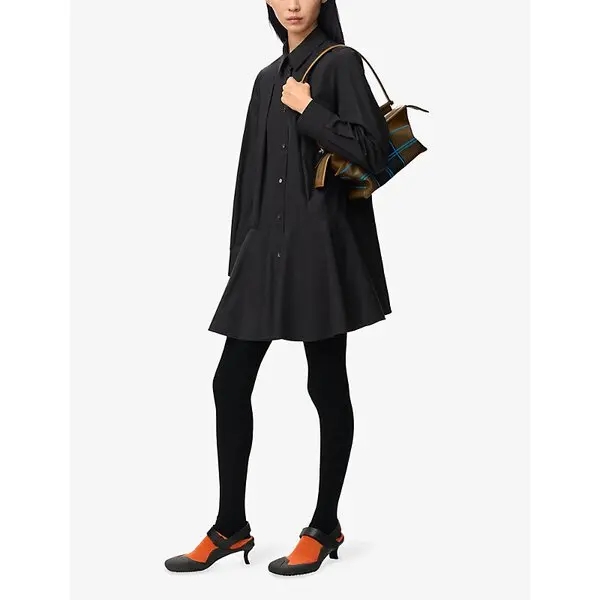 Loewe Peplum Cotton Shirt Dress