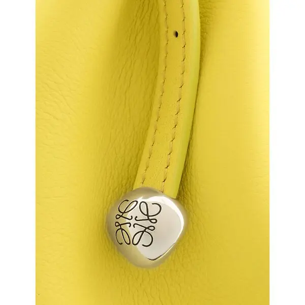 Loewe Scarf Mini Leather Handbag - Lemon