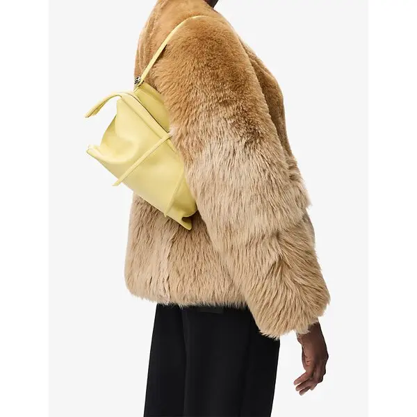 Loewe Whisker Small Leather Handbag - Vanilla