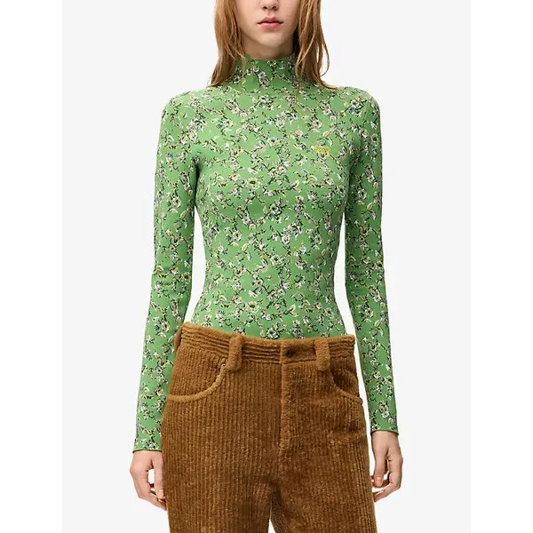 Loewe X Cosima Von Bonin Floral Jersey Top