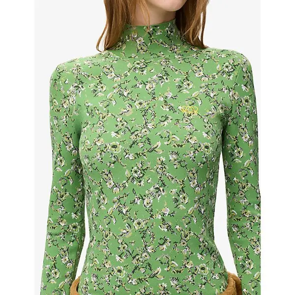 Loewe X Cosima Von Bonin Floral Jersey Top