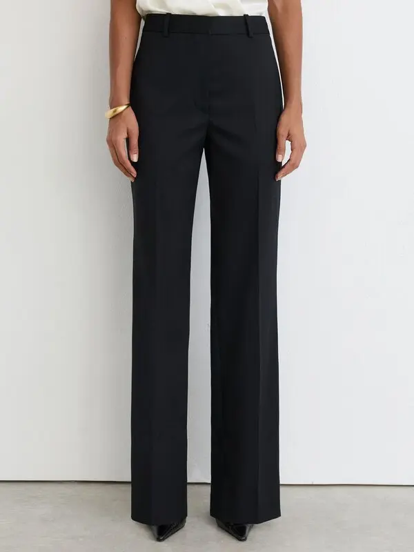 REISS Dakota Petite Wool-blend Straight-leg Tuxedo Trousers